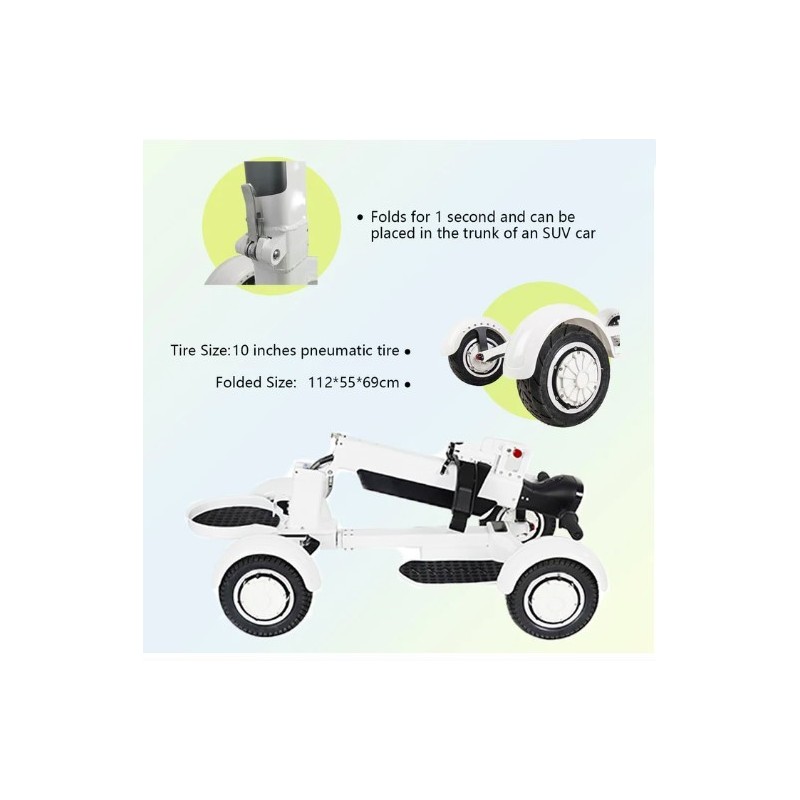 4 Wheel drive electric golf cart M12-1 swing steering
