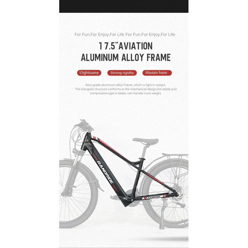 XxX Randride Y90 electric urban sports bike 1000W