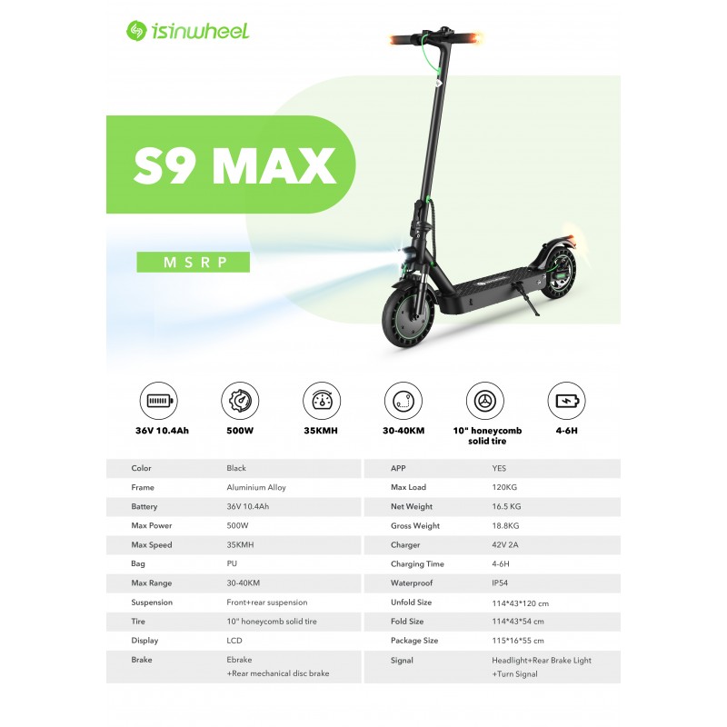 Isinwheel S9 Max Electric Scooter